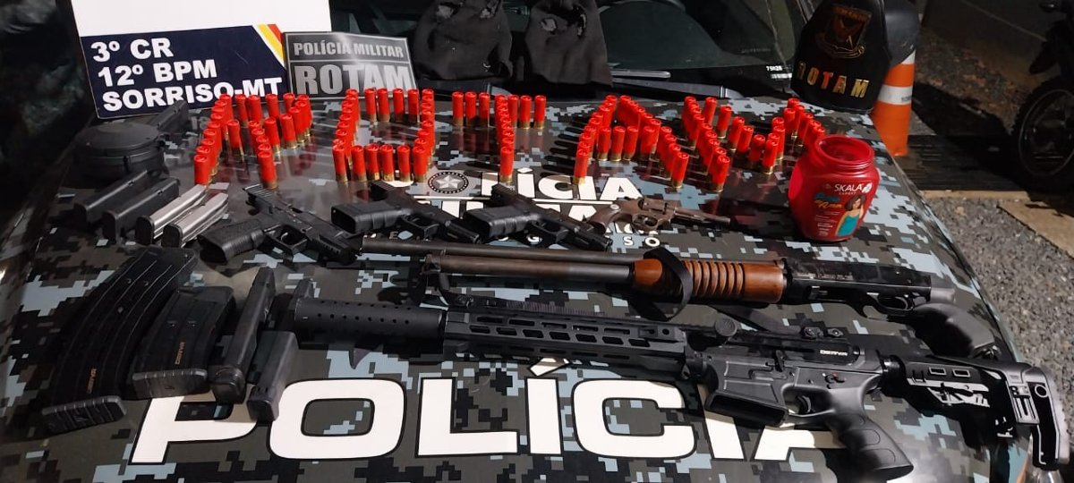 Rotam Prende Dois Homens Com Sete Armas Que Seriam De Uma Facção